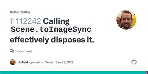 Calling `scenetoimagesync` Effectively Disposes It · Issue 112242