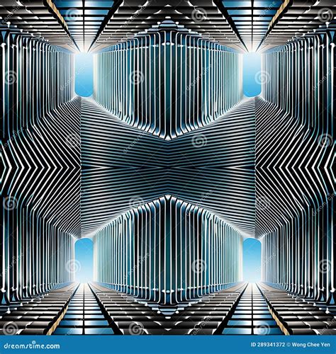 Colorful Optical Illusion Background Symmetrical Wallpaper Stock Illustration Illustration Of