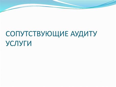 Виды аудита презентация онлайн