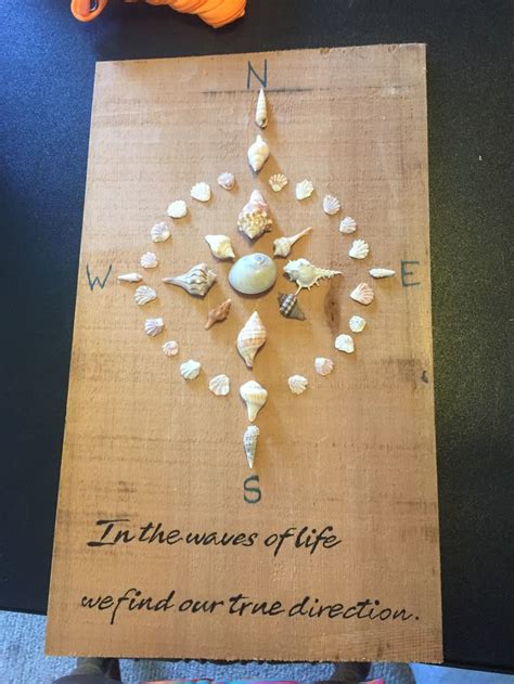 My Latest Project Shell Compass I Love How It Turned Out Seashell