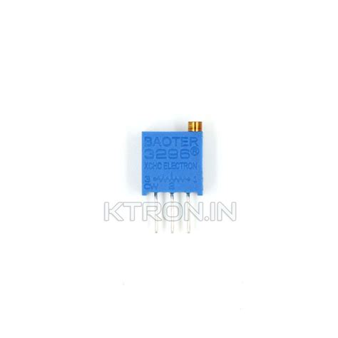 Buy 100 Ohms 3296 Multiturn Trimpot Potentiometer Ktron India