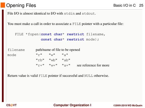C File Type The Original Version Of These Notes Was Based Somewhat On