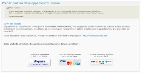 Gestion des crédits