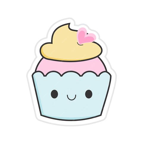Premium Vector Cute Cupcake