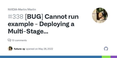 Bug Cannot Run Example Deploying A Multi Stage Recommender System