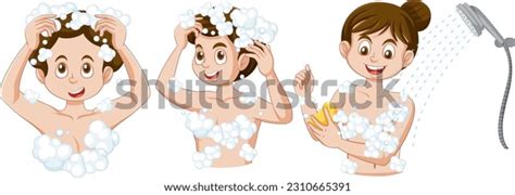 Teen Female Self Care Shower Routine Stock Vector Royalty Free 2310665391 Shutterstock