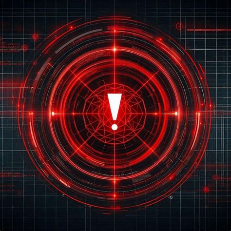 Red Alert Warning Flashing Premium Ai Generated Vector