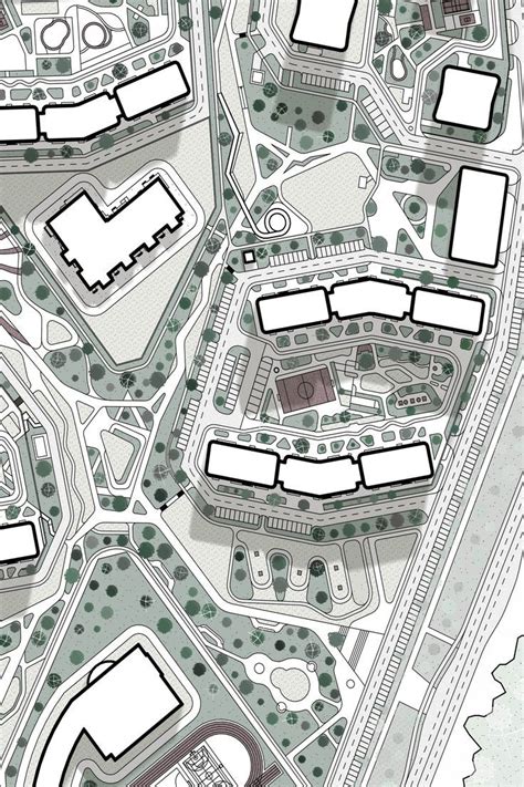Фрагмент генплана Жилая застройка Master Plan Fragments Residential Architecture Планы