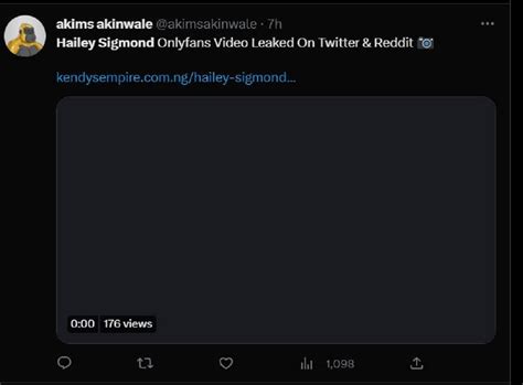 Watch Hailey Sigmond Leaked Video On Yf Ns Model Clip Surfaced On Twitter And Reddit