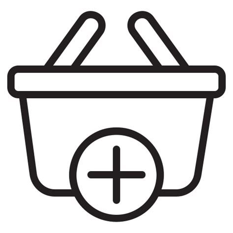 Add To Basket Generic Detailed Outline Icon