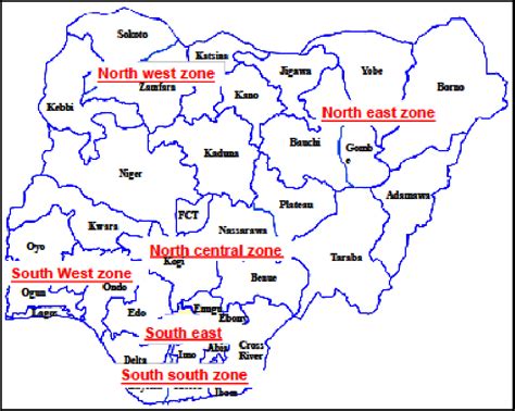 Nigerias Geopolitical Zones Download Scientific Diagram