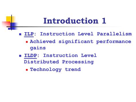 Ppt An Instruction Set And Micro Architecture For Instruction Level Distribution Processing
