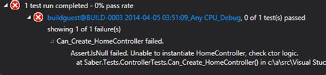 Unit Testing How To See Test Error Messages On Tfs Hosted Stack