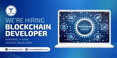 Tekpillar® On Linkedin Blockchaindeveloper Suratjobs Blockchaintechnology Techcareers