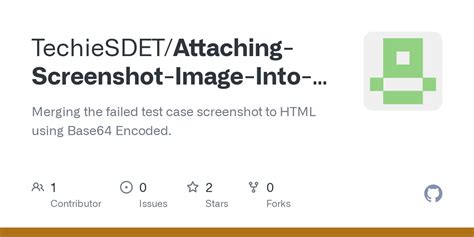 github techiesdet attaching screenshot image into extend reports html
