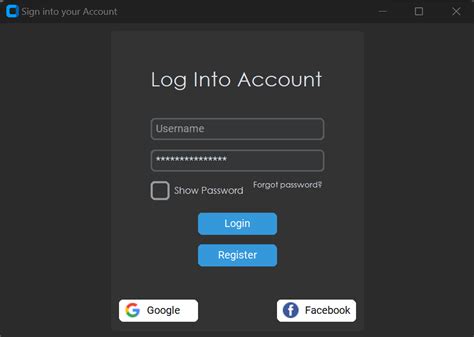 Github Cfunkzcustomtkinter Login Registration Registration And