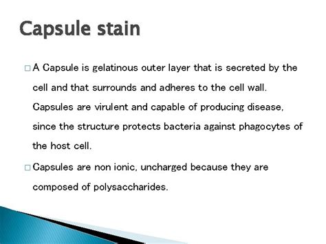Differential Staining Spore Stain Capsule Stain Spore Stain