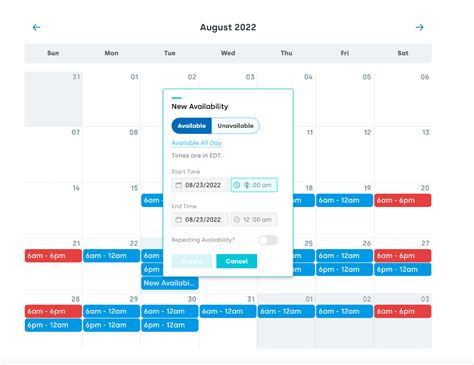 How To Input And Edit Availability And Unavailability Customer Portal