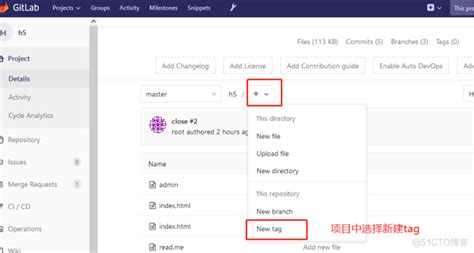 gitlab 打tag标签 51cto博客 gitlab打tag