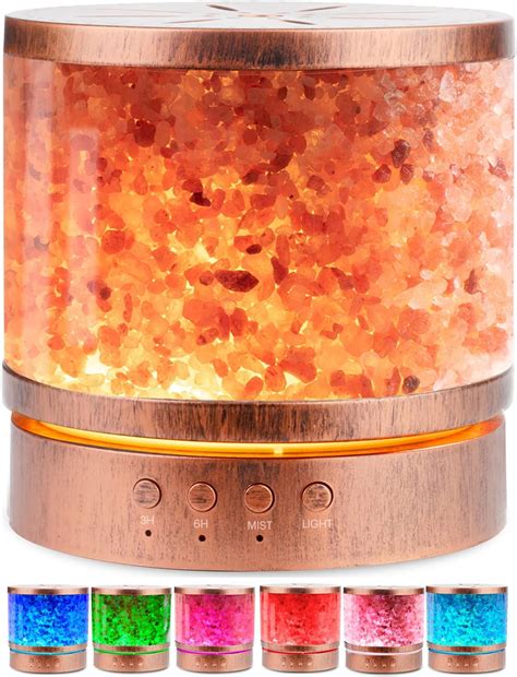 Himalayan Pink Salt Diffuser And 10 Essential Oils 2 In 1