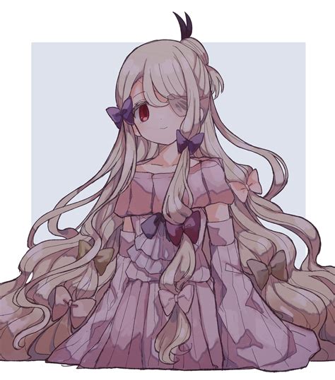 Safebooru 1girl Blonde Hair Border Bow Butter Run Closed Mouth