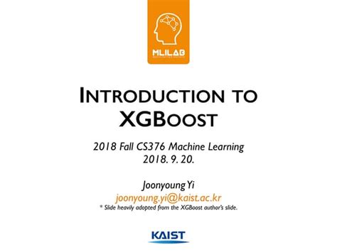 introduction to xgboost pdf