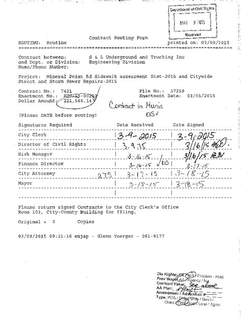 Fillable Online Contract Routing Formsimmons Internal Fax Email Print