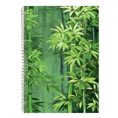 Bamboo Forest A4 Notebook Pad For Mystical Nature Lovers Graphic