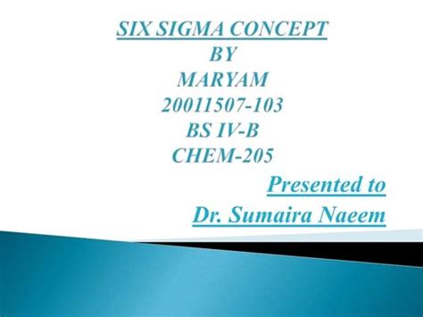 The Dmaic Process Ppt