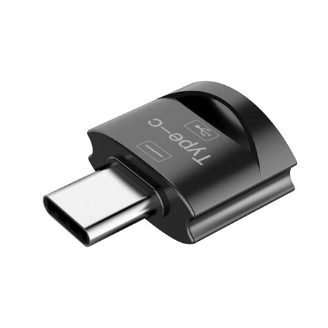 SDTEK USB Type C To USB A Female OTG On The Go Host Adapter Black