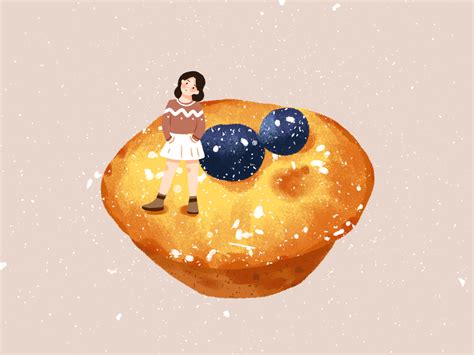 甜点女孩 201红薯蓝莓蛋挞女孩 一个不重复的名12 站酷ZCOOL