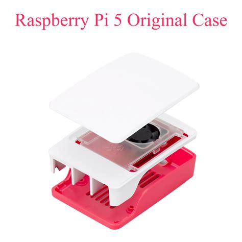 เคส Raspberry Pi อย่างเป็นทางการ สีแดงและสีขาว พลาสติก Abs คลุมป้องกัน