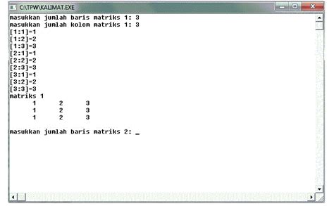 LUTFIBROWN S SIMPLE CODE Perkalian Dua Matriks TURBO PASCAL