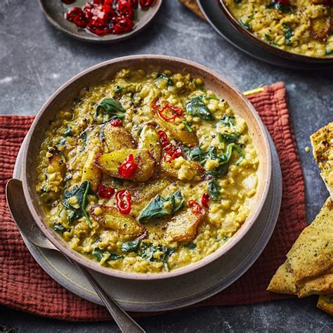 Tom Kerridges Roasted Parsnip Lentil And Spinach Curry Recipe Ocado