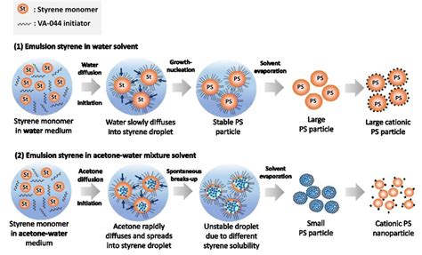 Schematic Of The Formation Of The Cationic Ps Nanoparticles Influenced