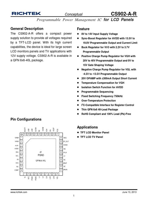 Cs902 A R Datasheet Pdf Programmable Power Management Ic Download