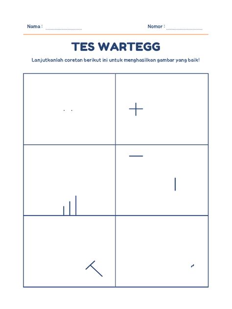 Tes Wartegg Lembar Kerja Psikologi Biru Putih Sederhana Pdf