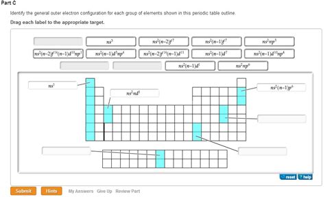 Solved Identify The General Outer Electron Configuration For Chegg