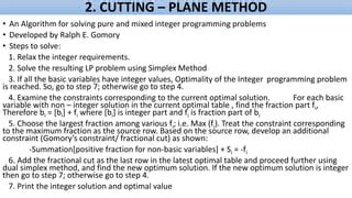 Integer Linear Programming Pptx