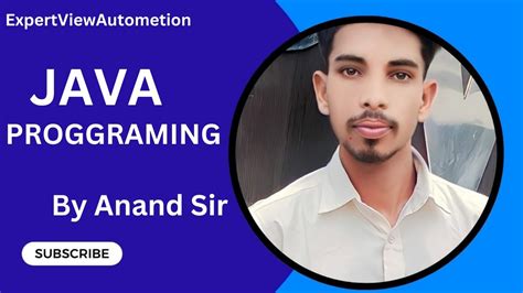 Java Programming By Anand Sir Youtube
