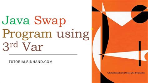 Java Swap Two Variables Using Third Variable Swapping Of Two Numbers