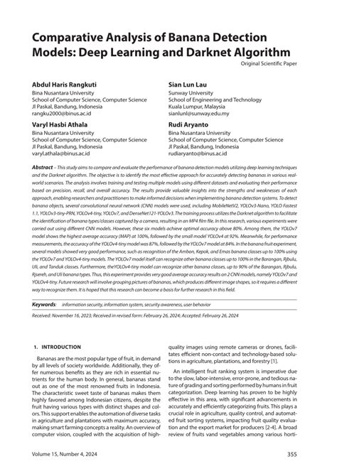 Pdf Comparative Analysis Of Banana Detection Models Deep Learning