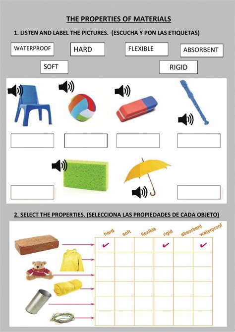 Materials Interactive Activity For 2º You Can Do The Exercises Online