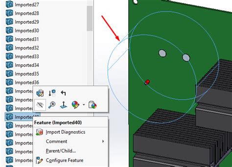 Step File Pcb Created In Altium Hidden Component Rsolidworks