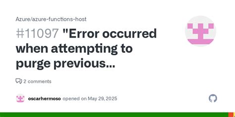 Error Occurred When Attempting To Purge Previous Diagnostic Event Versions On V4839500 V4