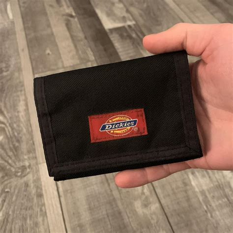 Dickies Mens Black And Red Wallet Purses Depop