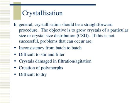 Ppt Crystallisation Powerpoint Presentation Free Download Id438002