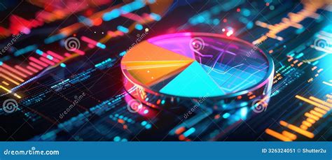 Vivid Pie Chart On A Digital Analytics Dashboard A Beacon In The Data
