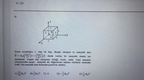 Solved A Cube With Side Lengths L Is Located In A Chegg