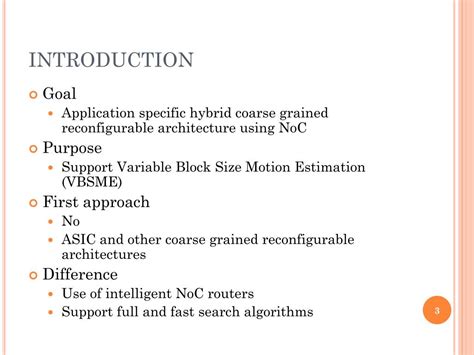 Ppt Coarse Grained Reconfigurable Architecture For Variable Block Size Motion Estimation